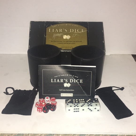 2004 restoration hardware | Games | Vintage Liars Dice Game In Original ...